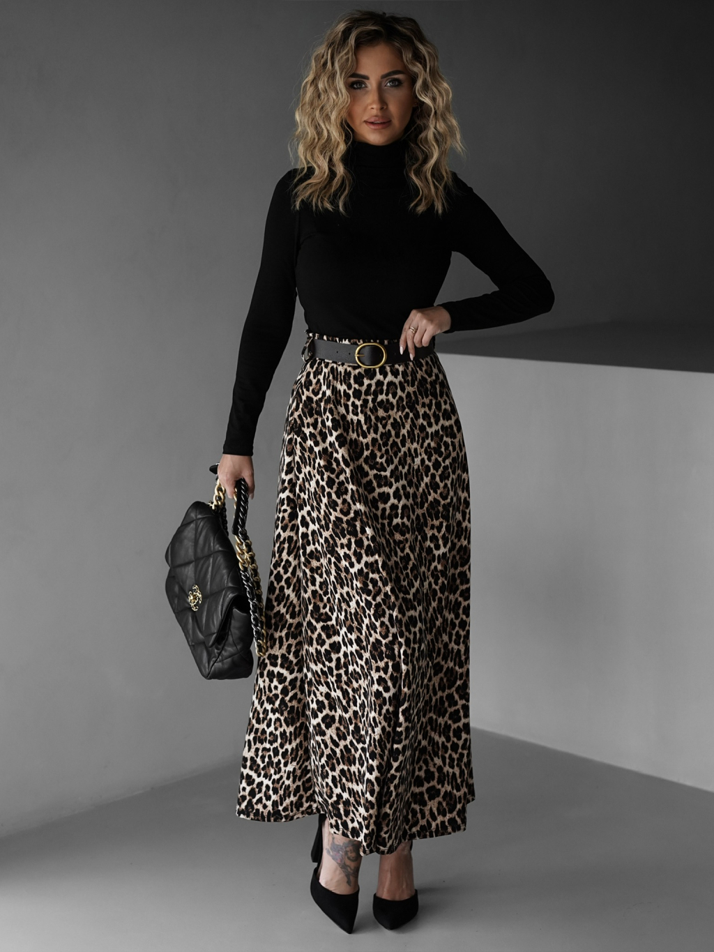 Leopardia dlhá sukňa TOPPERO | Erika Fashion